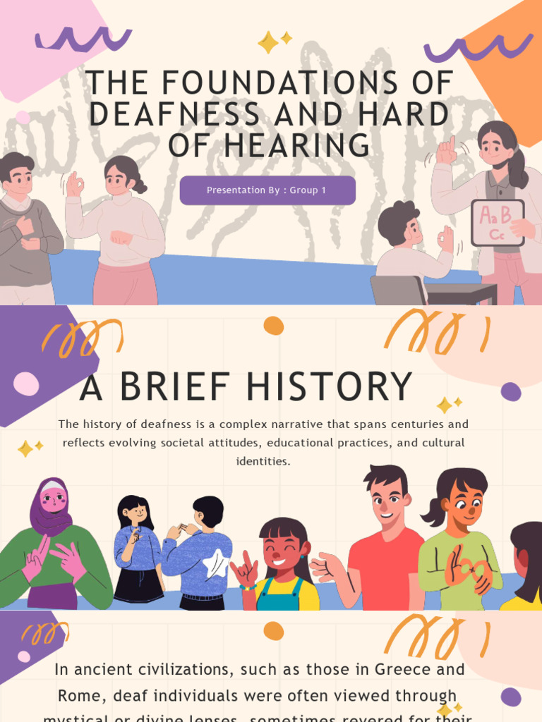 History and Impact of Deafness | PDF | Hearing Loss | Hearing Aid