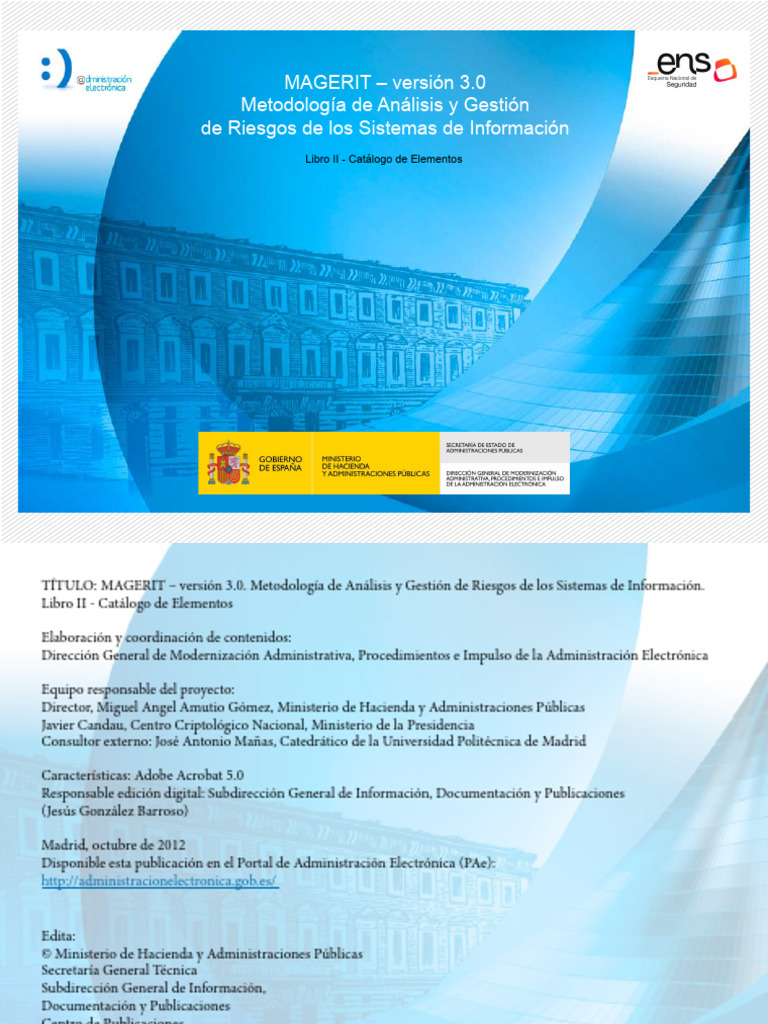 2012 Magerit v3 Libro2 Catalogo-De-elementos Es NIPO 630-12-171-8 | PDF ...