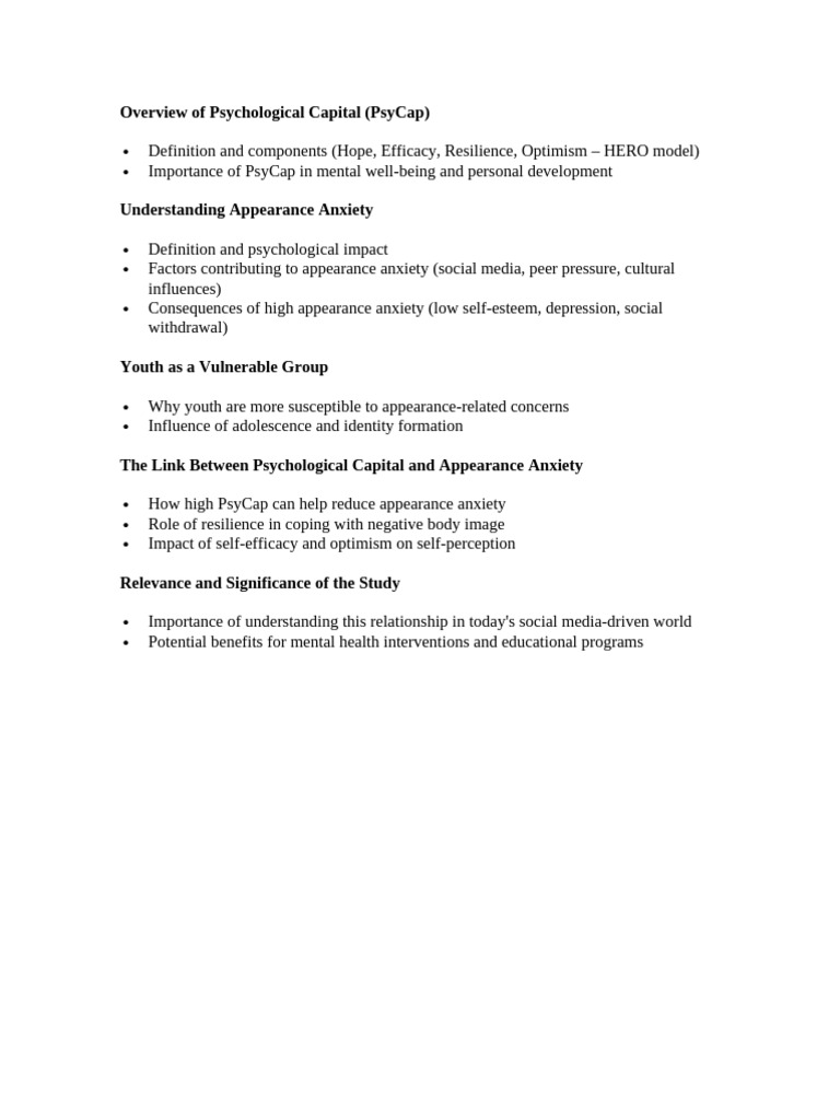 Overview of Psychological Capital | PDF | Psychological Resilience ...