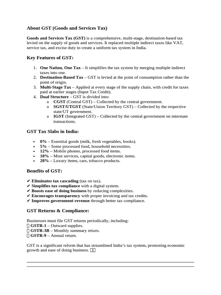 Gst | PDF