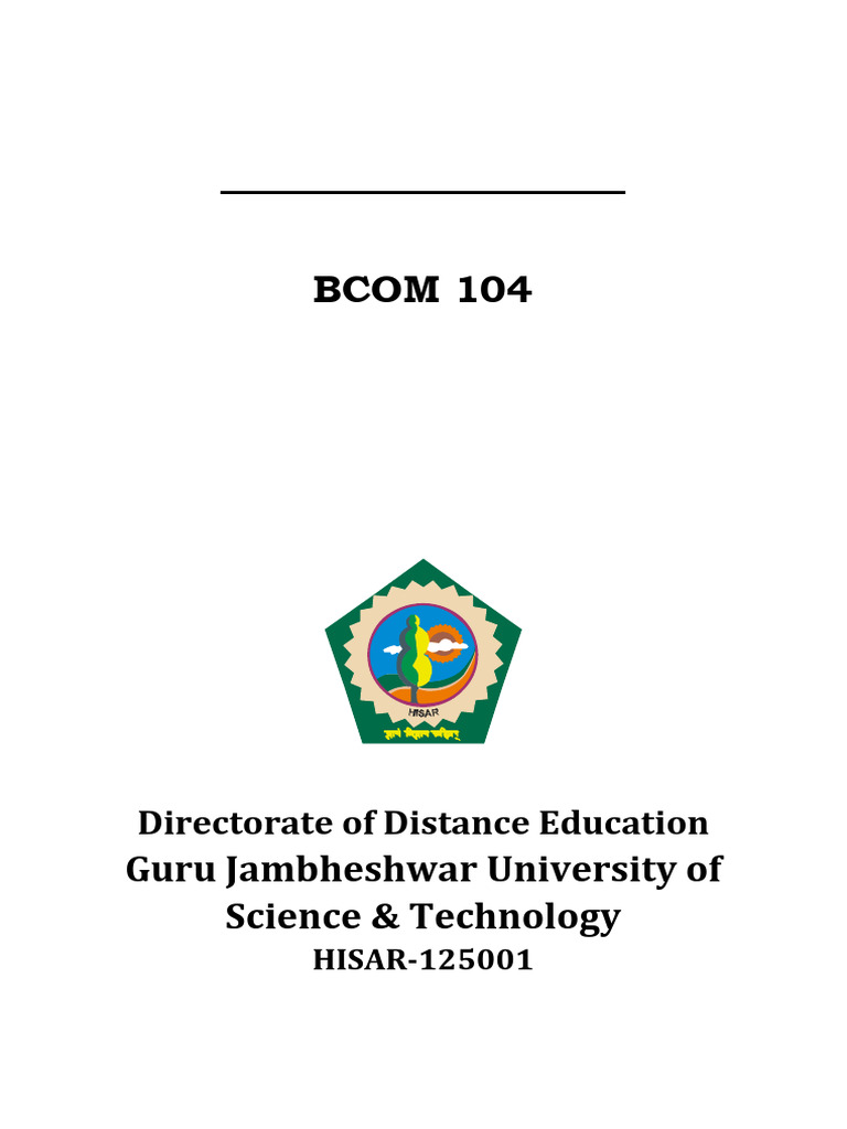 Bcom 104 Book | PDF | Computing | Computer Engineering