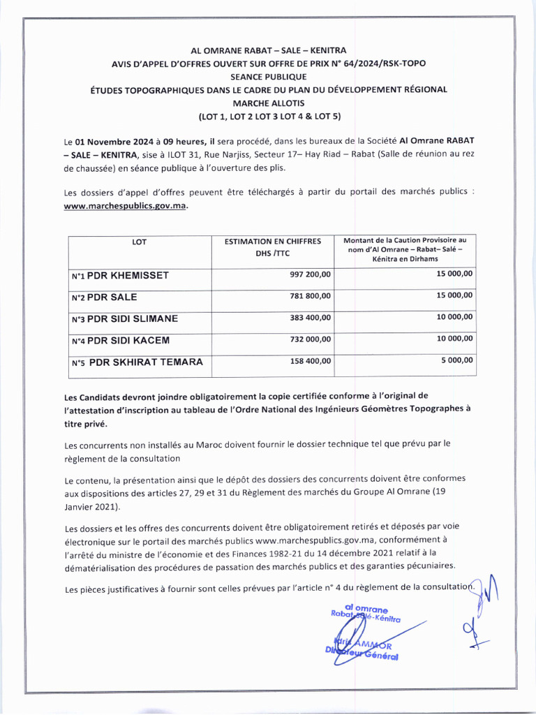 Avis Des 5 Lots | PDF