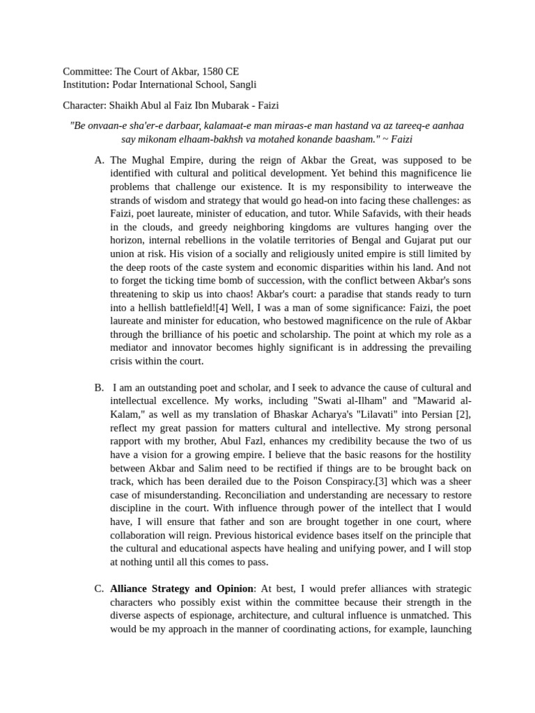 Siddesh_Jadhav_Court_Of_Akbar_the_Great-_1580CE__Faizi1 3 | PDF