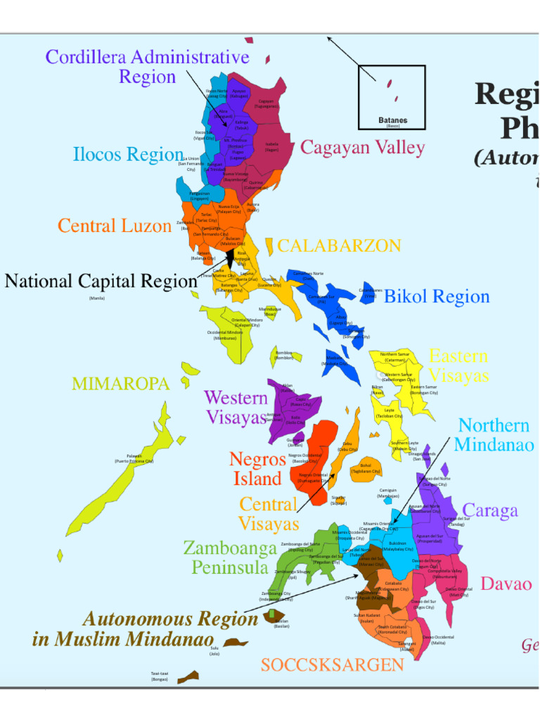 Philippine Provinces and Capitals List | PDF | Luzon | Philippines