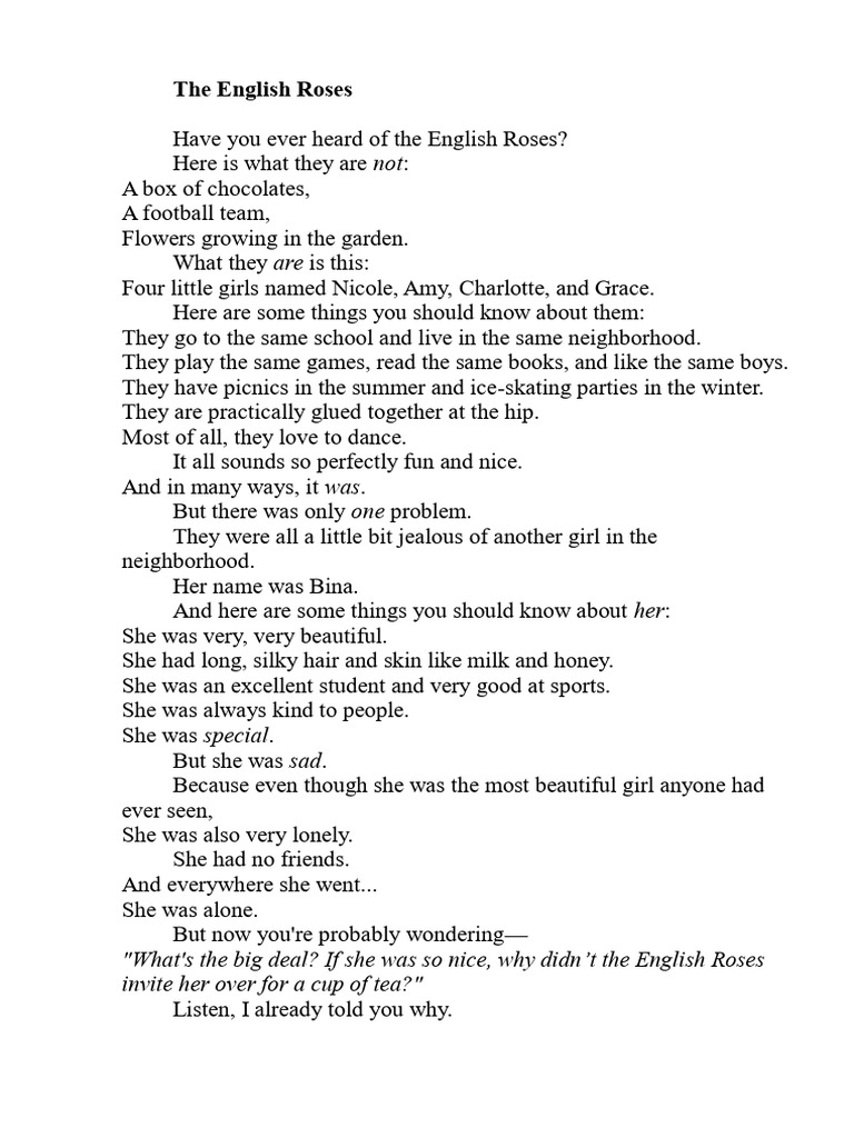 The English Roses by Madonna | PDF