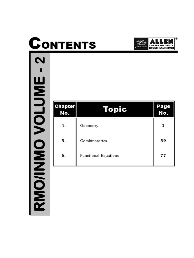 RMO & INMO Module_Volume-2 | PDF | Elementary Geometry | Elementary ...