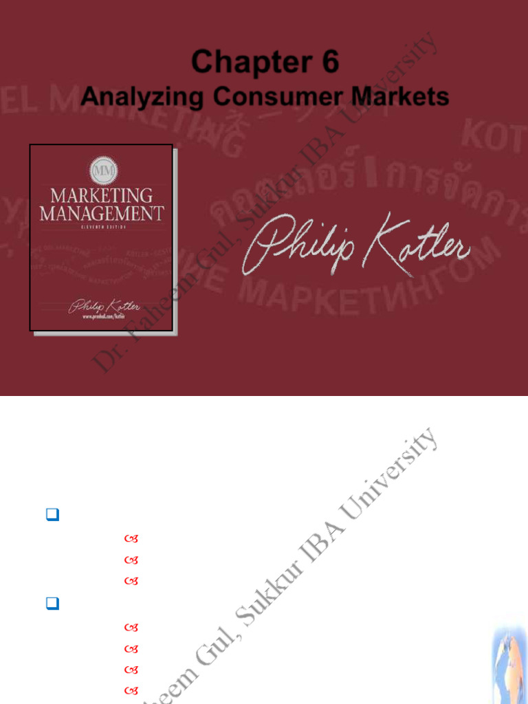 Chapter 6 (Analyzing Consumer Markets) | PDF | Motivation | Motivational