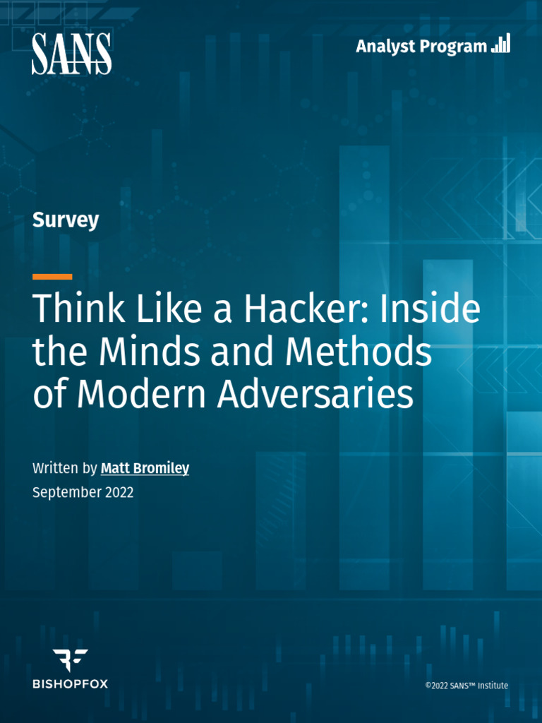 Think Like A Hacker Inside The Minds and Methods of Modern Adversaries ...
