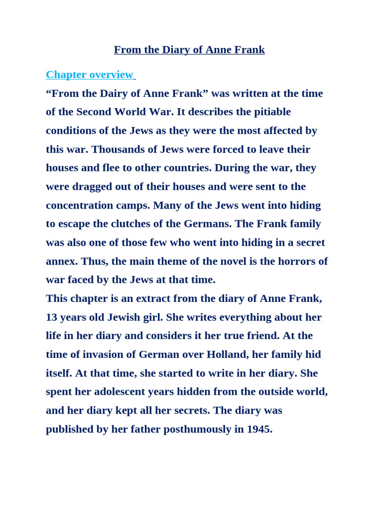 Anne Frank 10 | PDF | Anne Frank | Diary