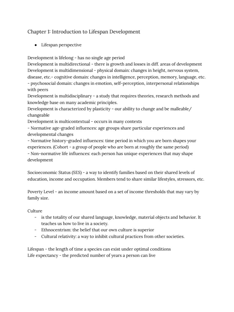 DevPsych Chapt. 1 & 2 Reviewer | PDF | Dominance (Genetics) | Childbirth