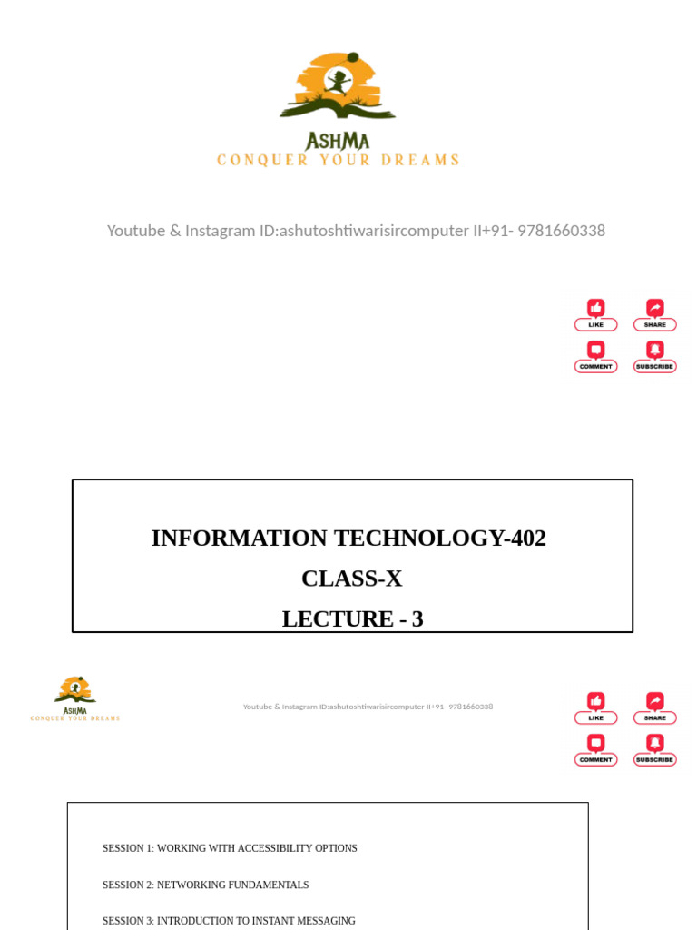 PPT 402 - L 4 (1) | PDF | Computer Network | Instant Messaging