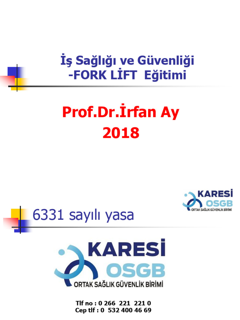 3-Fork Lift Kullan - M - Nda ISG | PDF