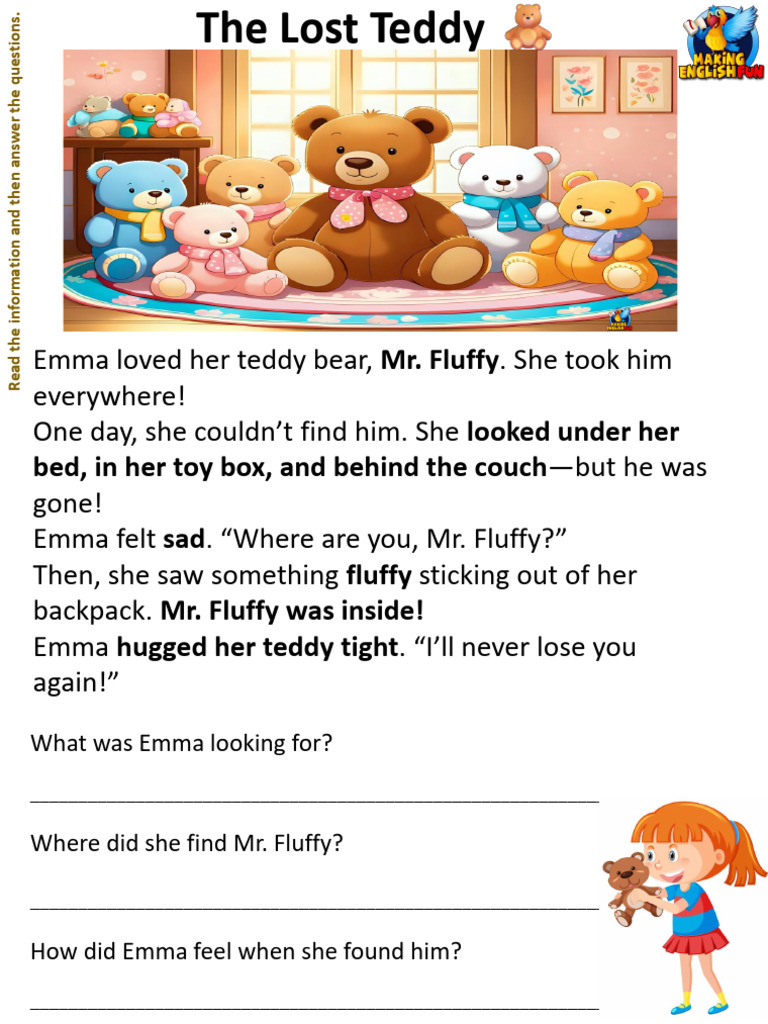 Grade 2 Reading and Writing Comprehension Cards | PDF