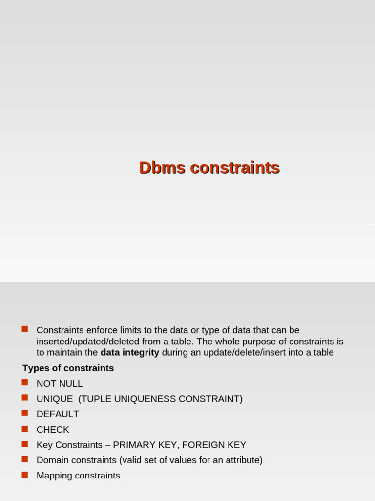 4 Constraint Trigger | PDF | Relational Database | Data Model