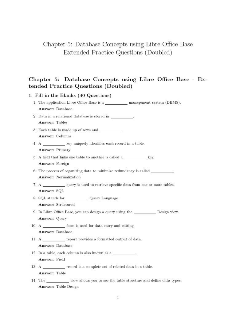 Chapter5databaseconceptsusinglibreofficebase Pdf Databases 3328