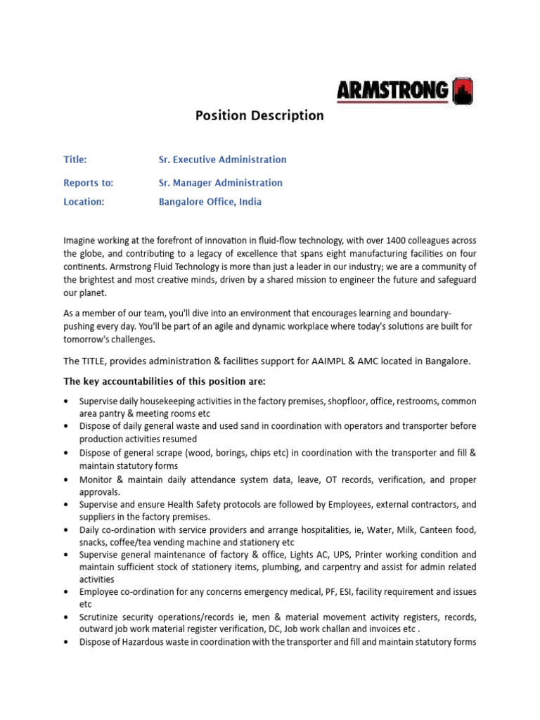 Position Description - 2024 Template | PDF | Regulatory Compliance | Audit