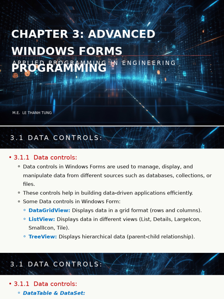 Chapter 3 - Data Controls | PDF | Databases | Comma Separated Values