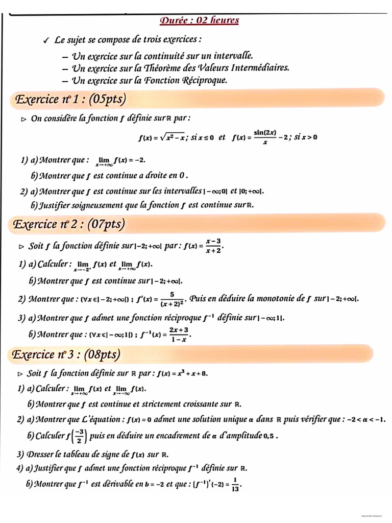 bac (math spc) | PDF
