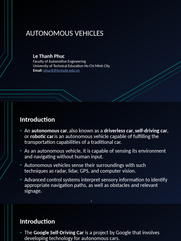 6.autonomous Vehicles | PDF | Lidar