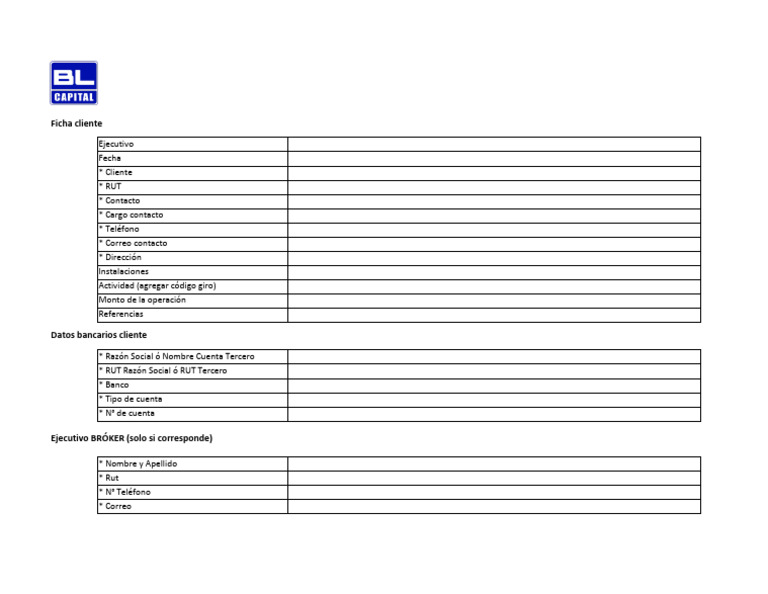 Ficha Cliente Nuevo BL Capital - 30082024 | PDF