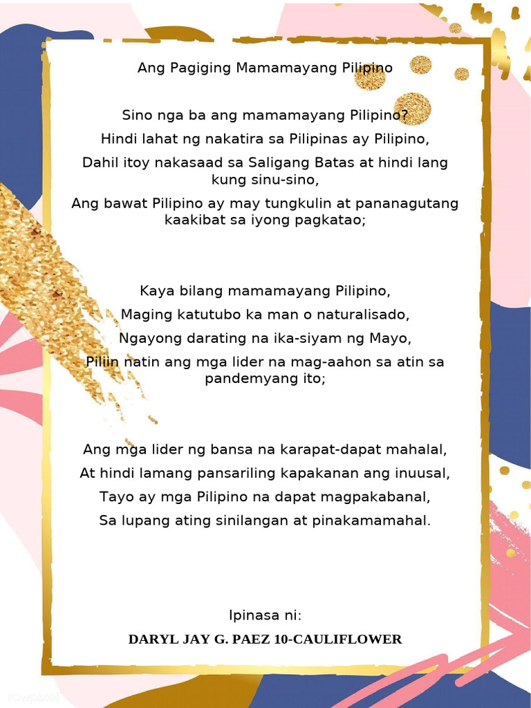 Ang Pagiging Mamamayang Pilipino | PDF