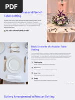 Russian Table Set Up | PDF | Cooking, Food & Wine | Art