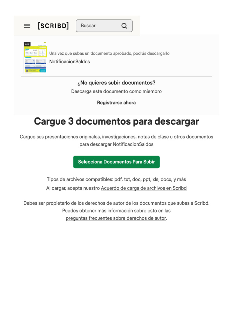 Suba Un Documento - Scribd | PDF | Scribd | Facebook