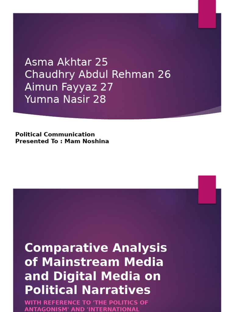 Political Narratives Analysis | PDF | Narrative | Populism