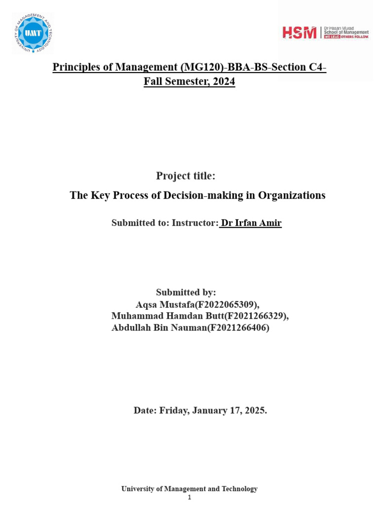 The Key Process of Decision (POM) BB | PDF | Decision Making | Creativity
