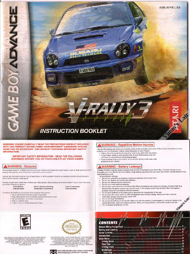 V-Rally-3-Game-Manual | PDF