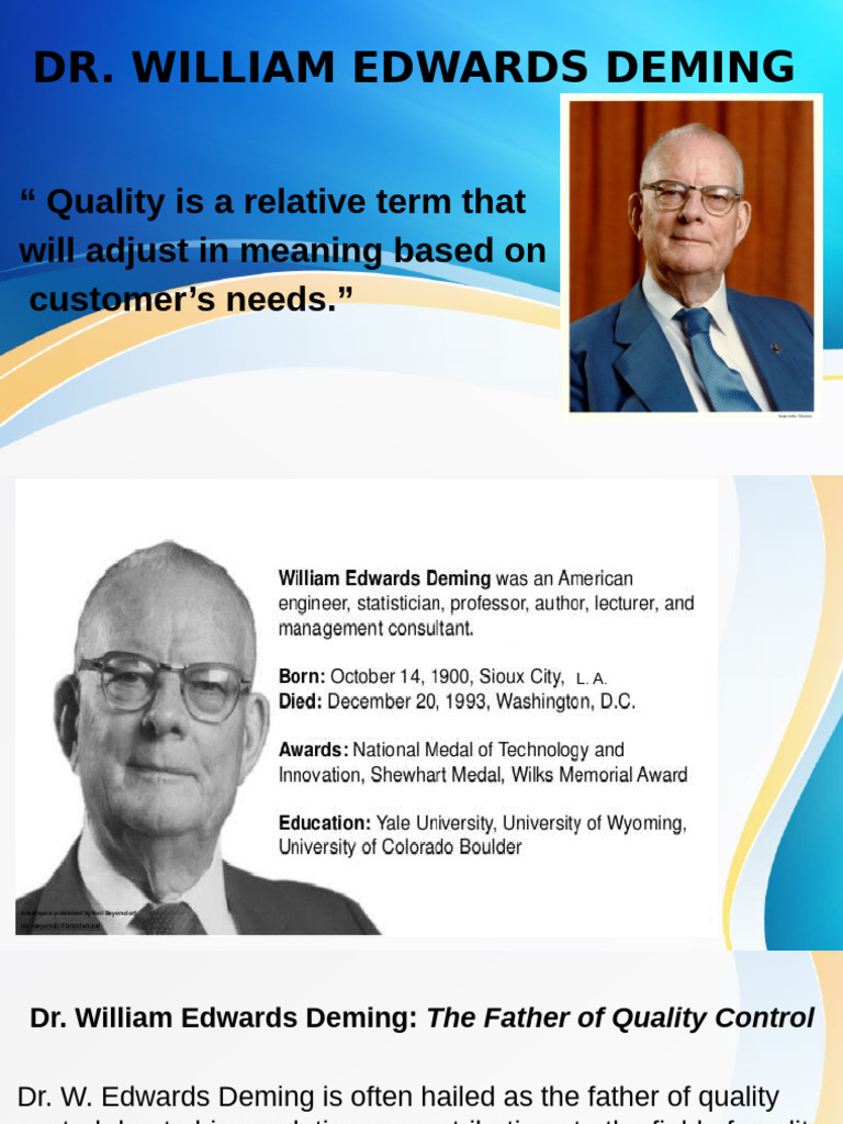 Dr. William Edward Deming | PDF | Business