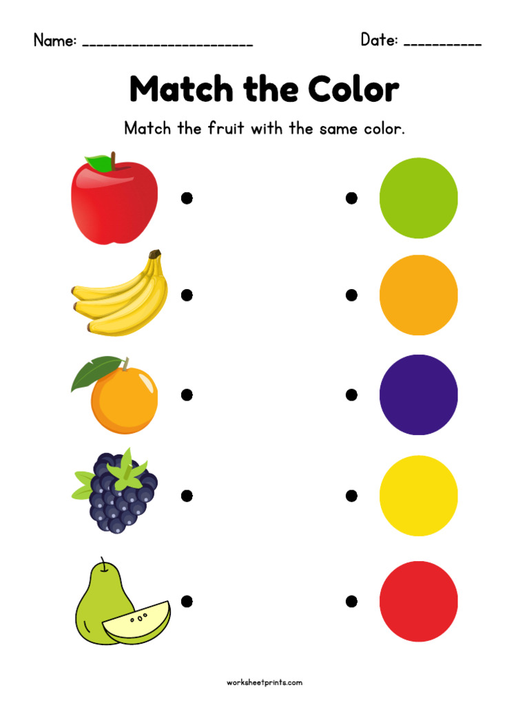 9 Matching The Colors | PDF