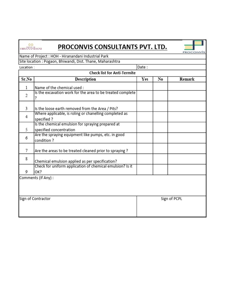 HOH Anti Termite | PDF