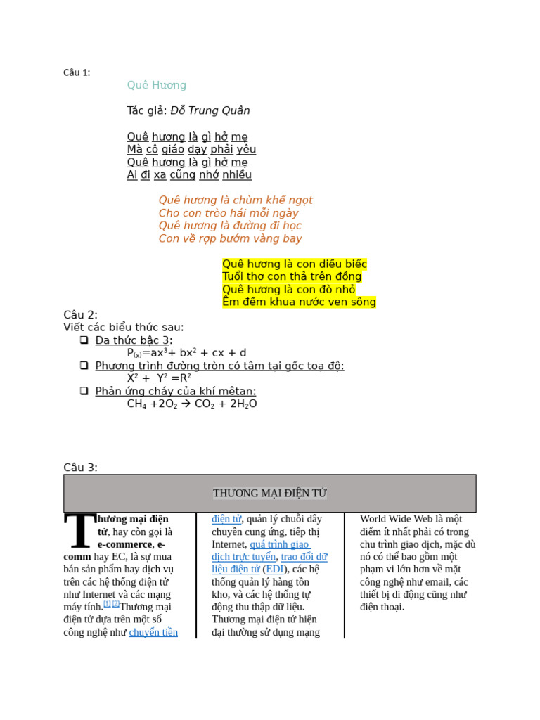 Bài tập e learning | PDF