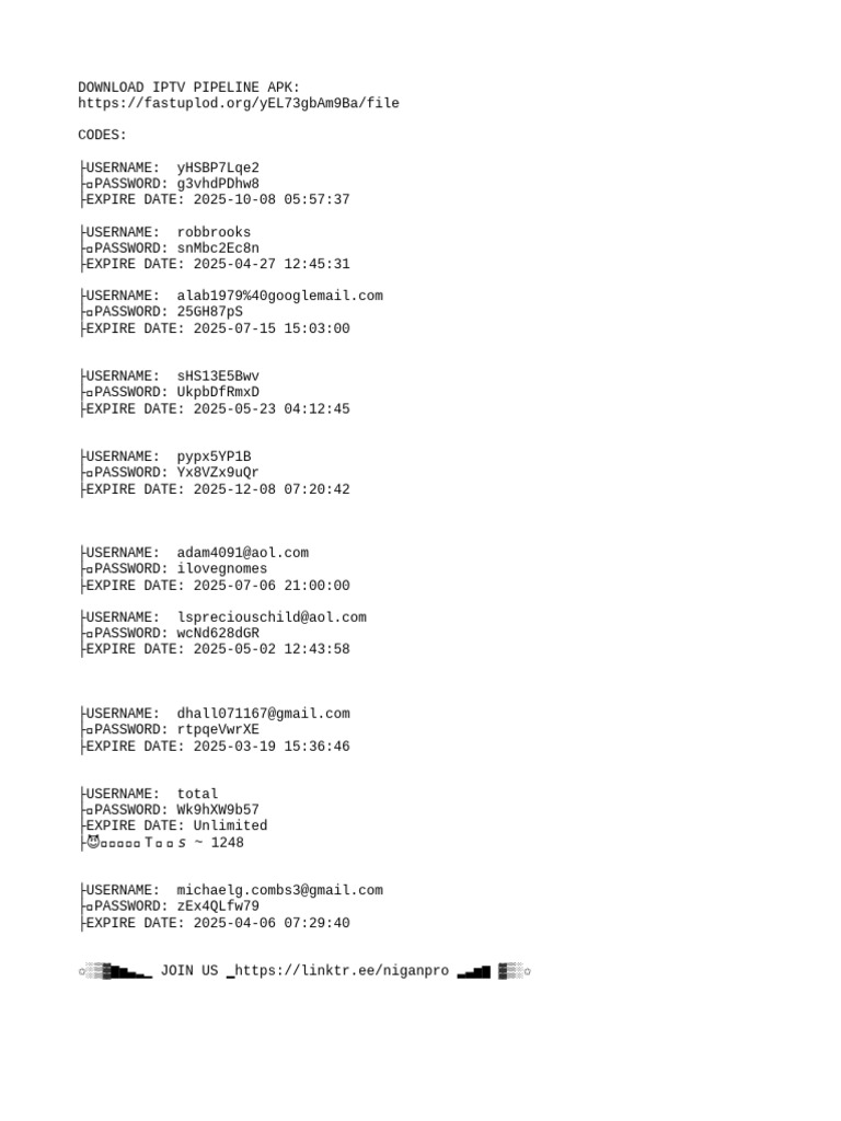 Iptv Pipeline With 10 Codes | PDF
