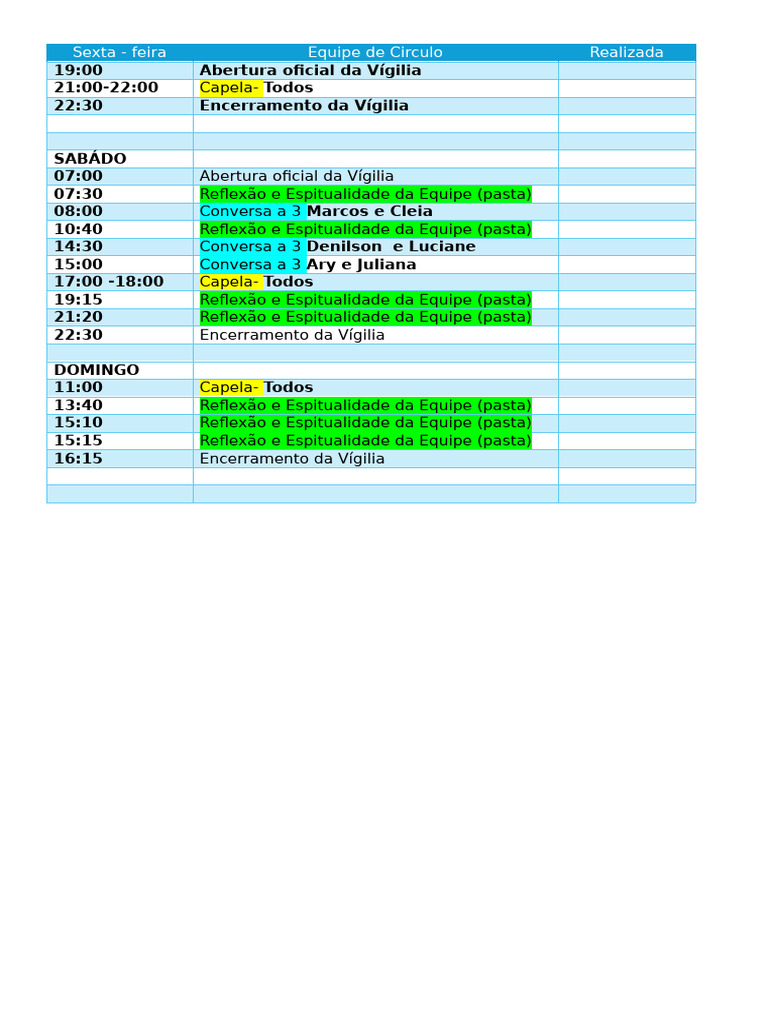 Equipe de Circulo (1) | PDF