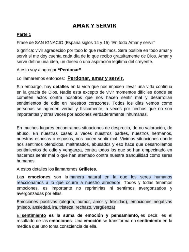 Amar y Servir | PDF | Amor | Cristo (título)