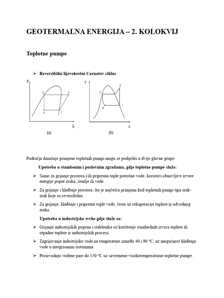 Geotermalna Energija - 2. Kolokvij | PDF
