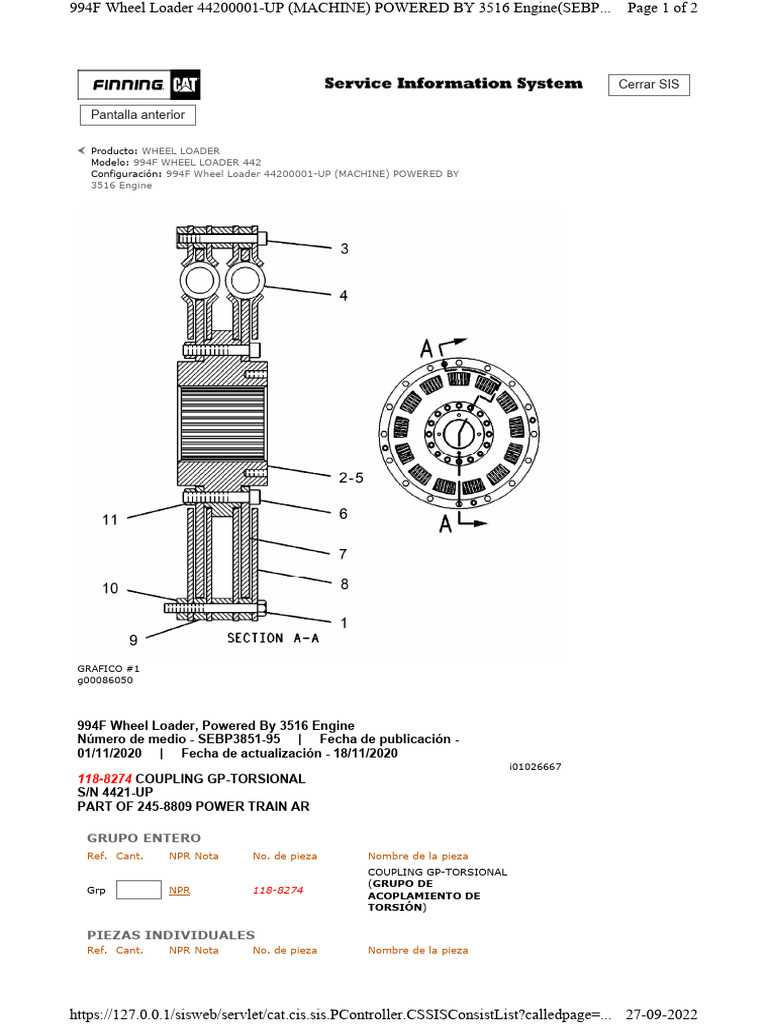 Partes Acople Torsion | PDF