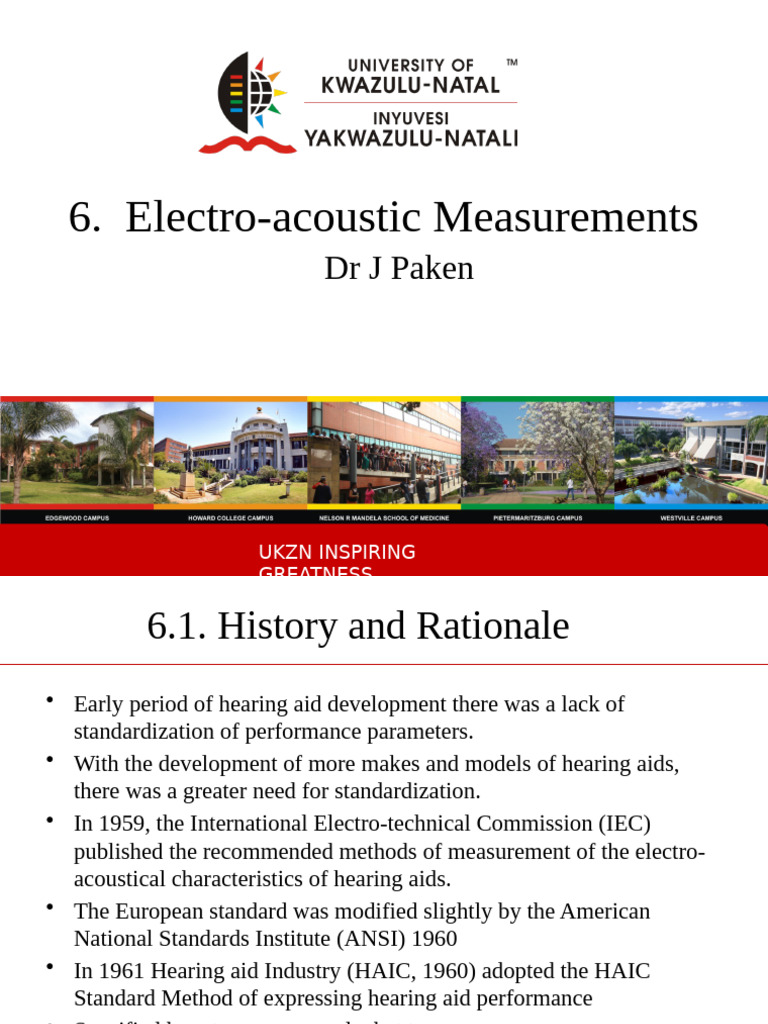 Electroacoustic Measurements of Hearing Aids | PDF | Hearing | Ear