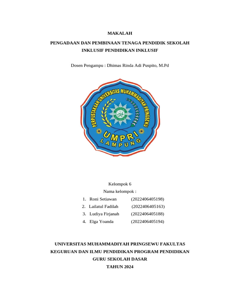 MAKALAH baru inklusi | PDF