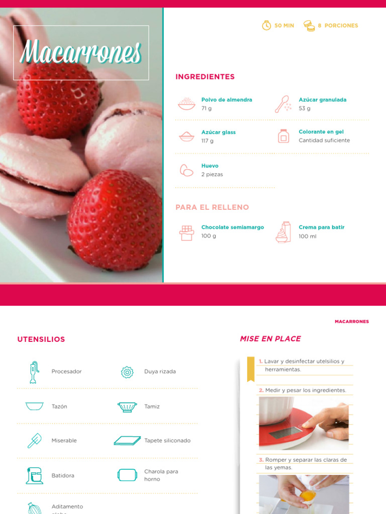 Macarrones v2 | PDF | Merengue | Postres