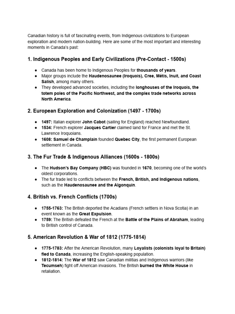 Canadian History | PDF | Canada | Iroquois