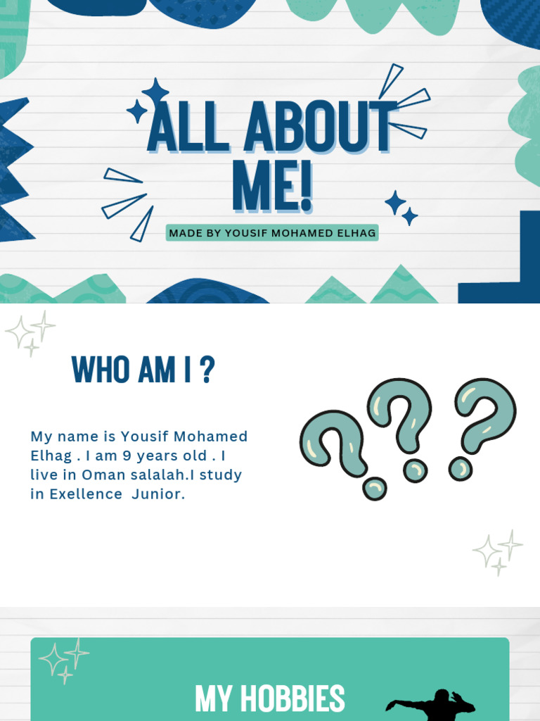 ALL ABOUT ME! Yousif M. Elhag | PDF