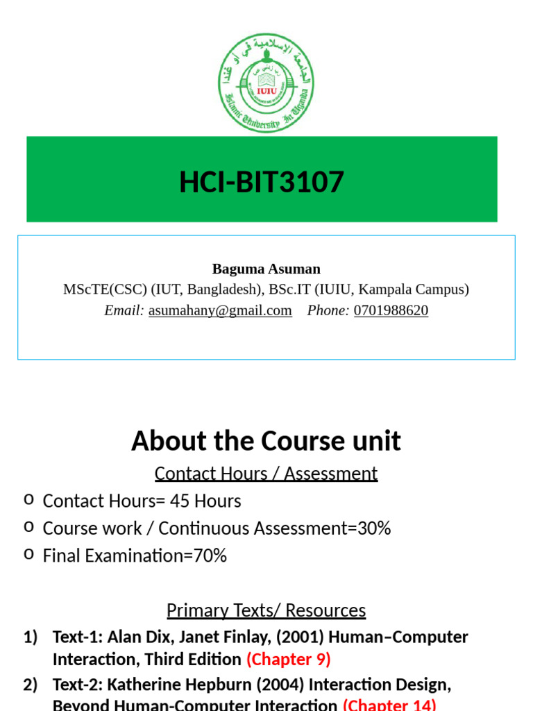 HCI Evaluation Methods Overview | PDF | Usability | Evaluation