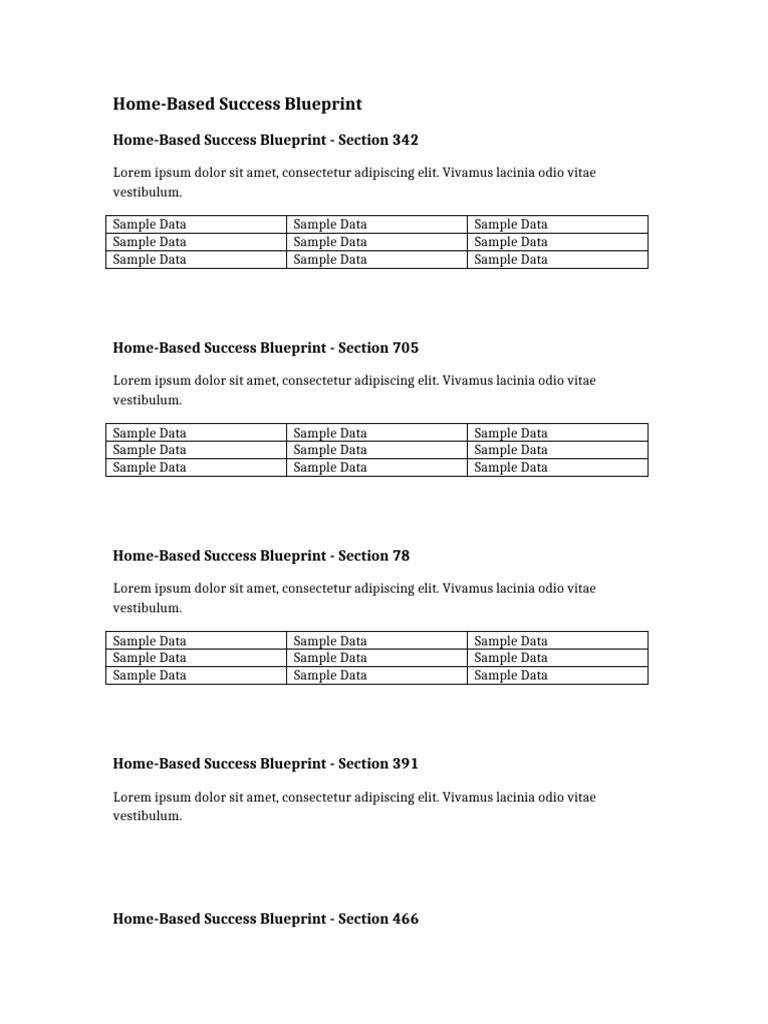Home Based Success | PDF