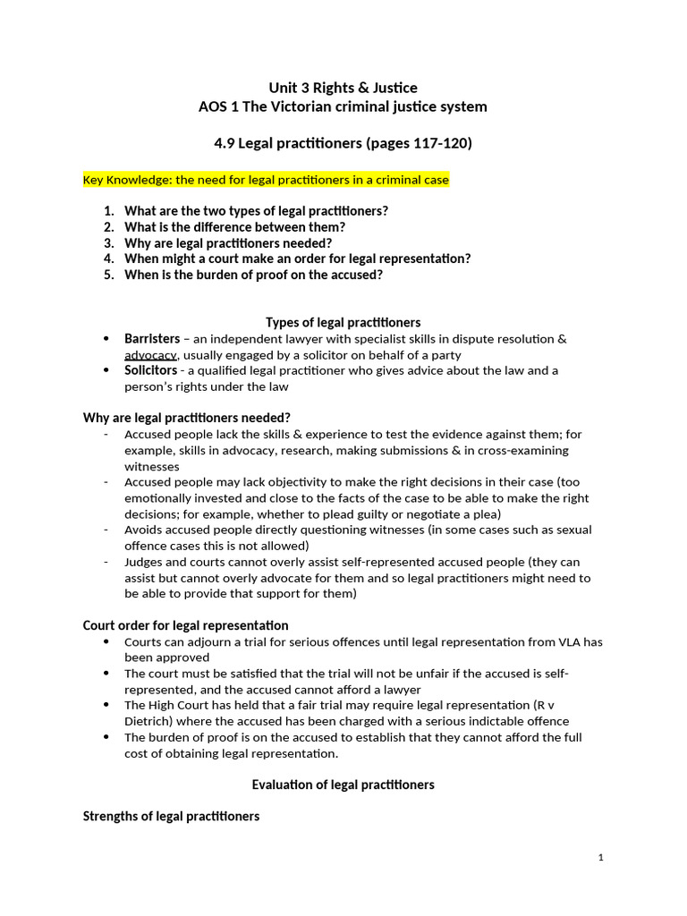 4.9 Legal Practitioners | PDF | Lawyer | Plea