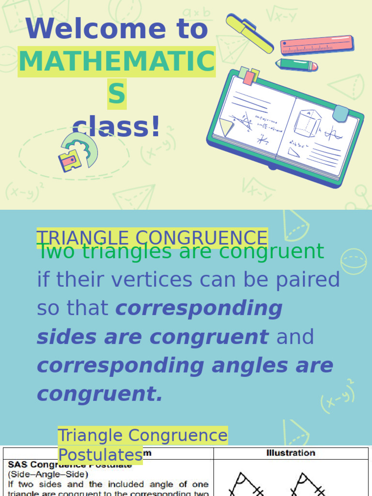MTH Q3 W5 Solve Corresponding Parts of Congruent Triangles | PDF ...