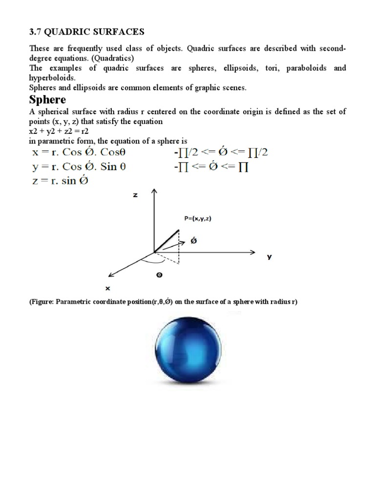 Blobby Objects | PDF | Spline (Mathematics) | Ellipse