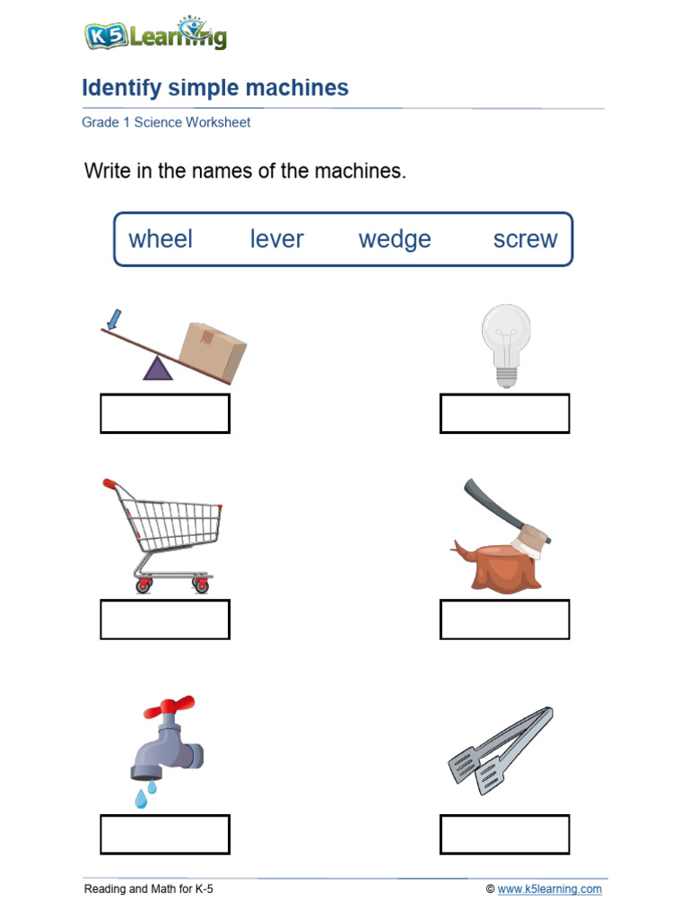 grade-1-identify-simple-machines-a | PDF